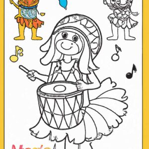 40+ Desenhos de Maracatu para Imprimir e Colorir/Pintar