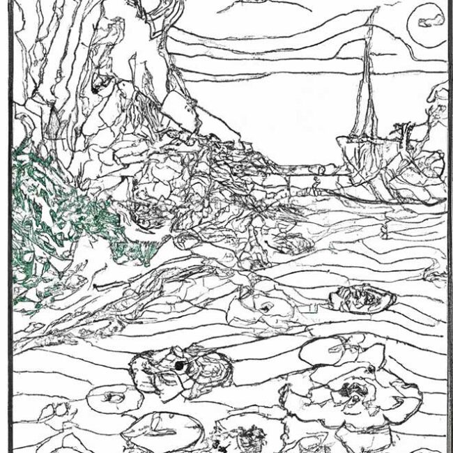 40+ Desenhos de Obras de Monet para Imprimir e Colorir/Pintar