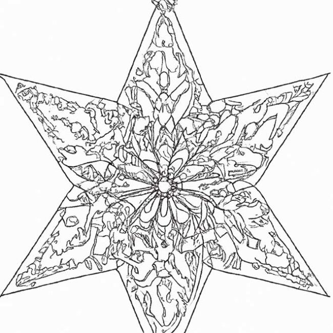 20+ Desenhos de Estrela de Belém para Imprimir e Colorir/Pintar