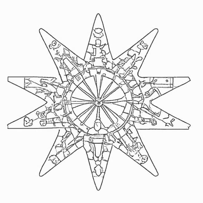 20+ Desenhos de Estrela de Belém para Imprimir e Colorir/Pintar