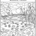 40+ Desenhos de Obras de Monet para Imprimir e Colorir/Pintar