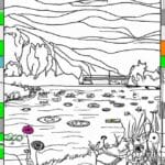 40+ Desenhos de Obras de Monet para Imprimir e Colorir/Pintar