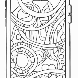 40+ Desenhos de iPhone para Imprimir e Colorir/Pintar
