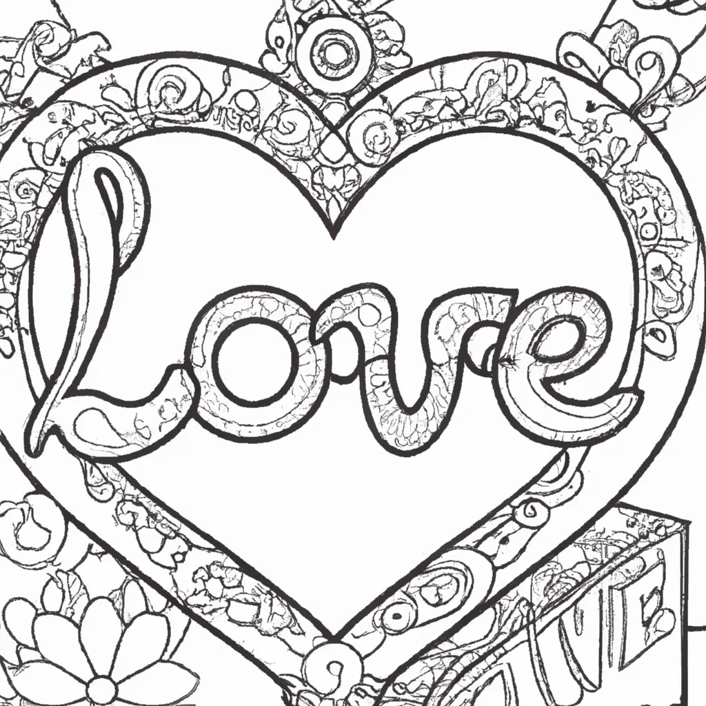 Love: Desenhos para Imprimir e Colorir que Vão Encantar o Seu Coração!