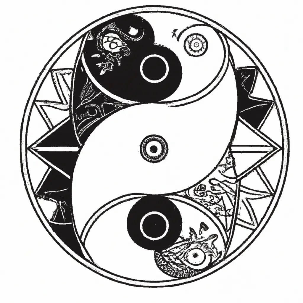 Descubra o Significado do Símbolo do Yin e Yang com Desenhos para ...
