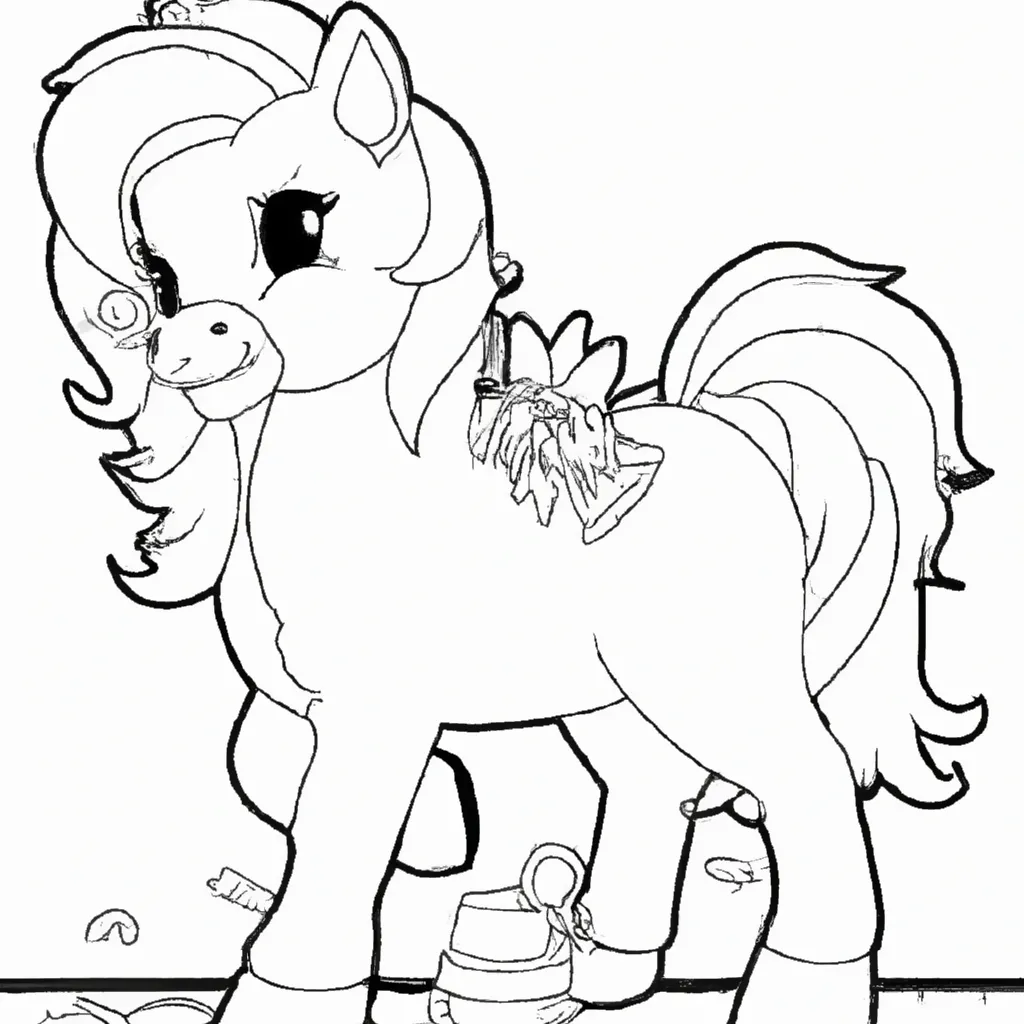 Pinte e Colora com Seu Ponei Favorito: Desenhos para Imprimir e Colorir!