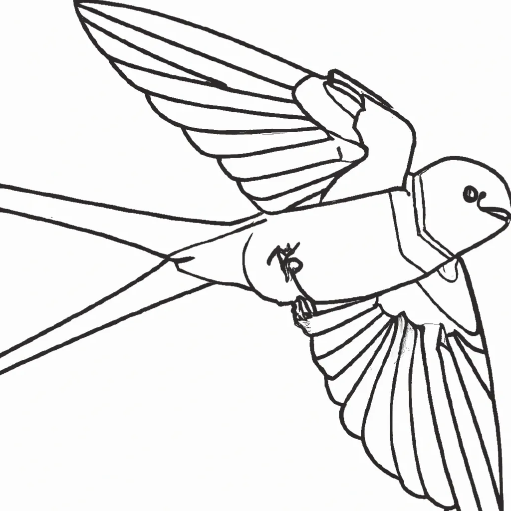 Descubra a Magia das Andorinhas: Desenhos para Imprimir e Colorir!