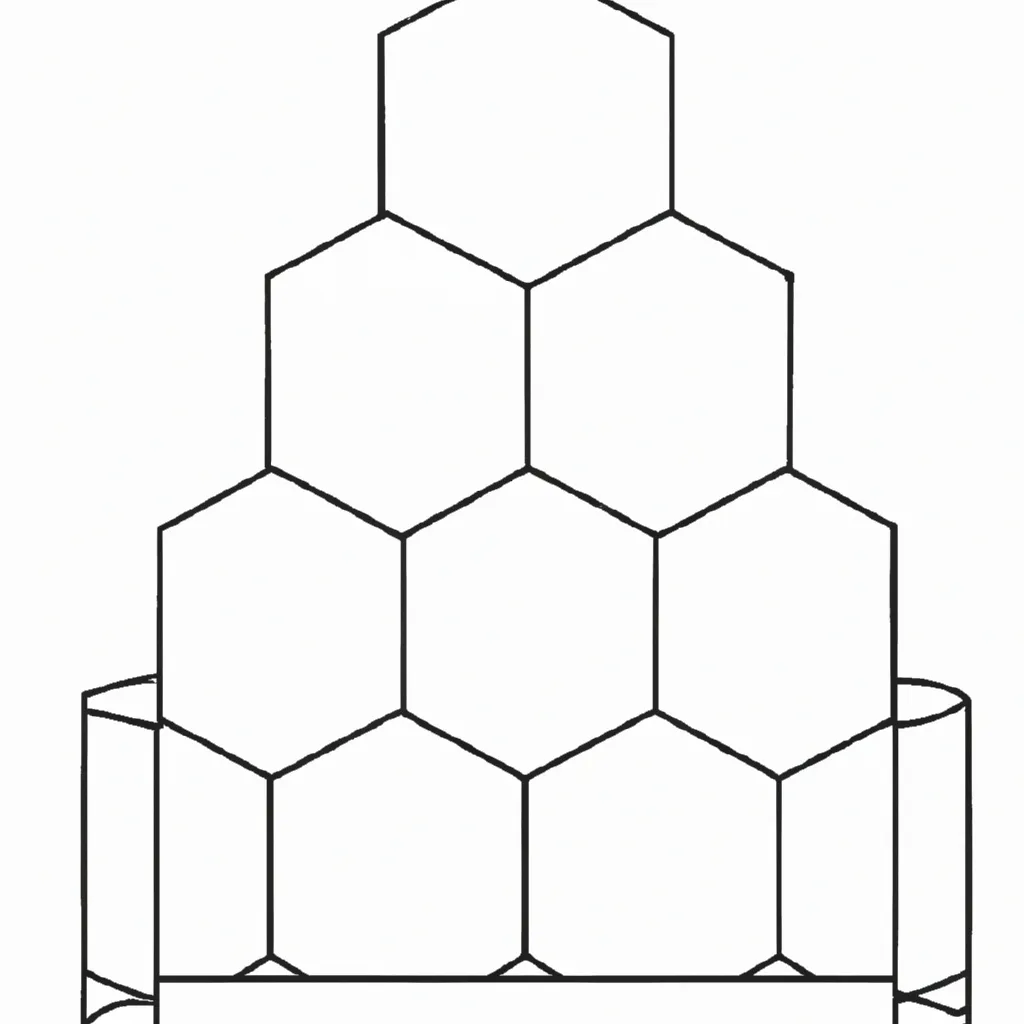 Desvende o Mistério da Pirâmide de Base Hexagonal com Desenhos Para ...