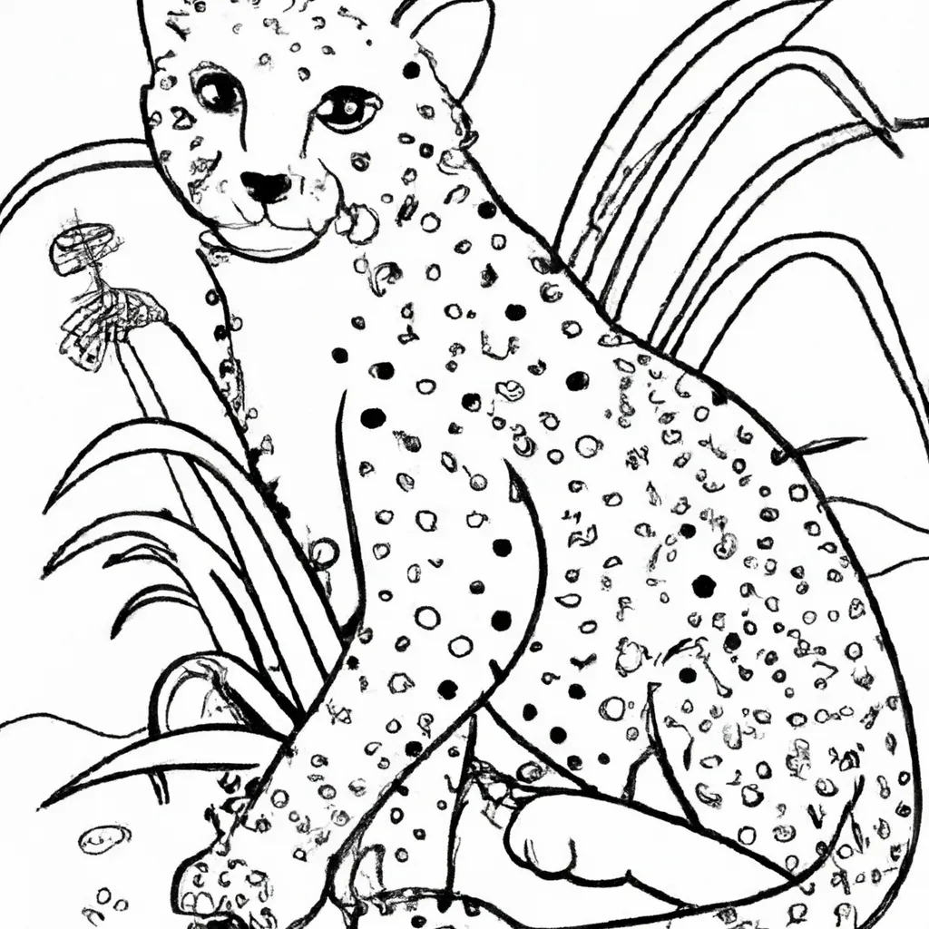 Desenhos de Animal Chita para Imprimir e Colorir: Uma Experiência ...