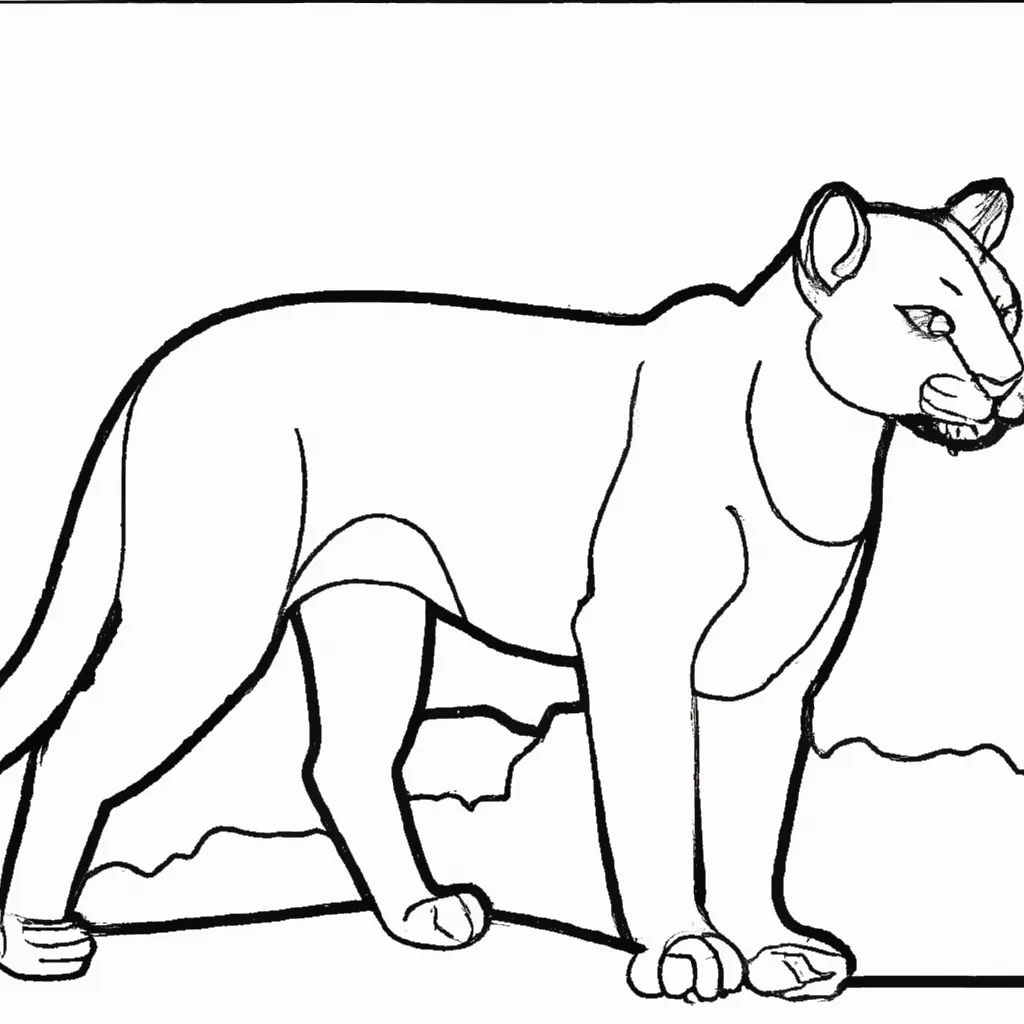 Descubra os Desenhos do Animal Puma para Imprimir e Colorir!