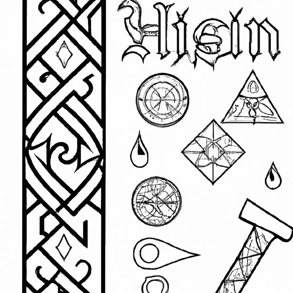Descubra o Poder das Runas com Desenhos para Imprimir e Colorir!