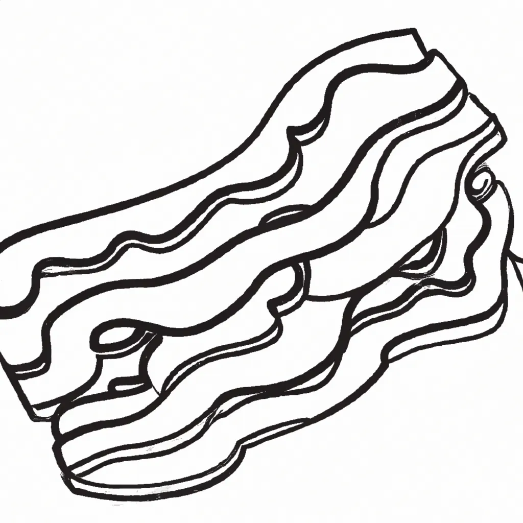 Bacon: Desenhos para Colorir e Imprimir e Alegrar o Seu Dia!