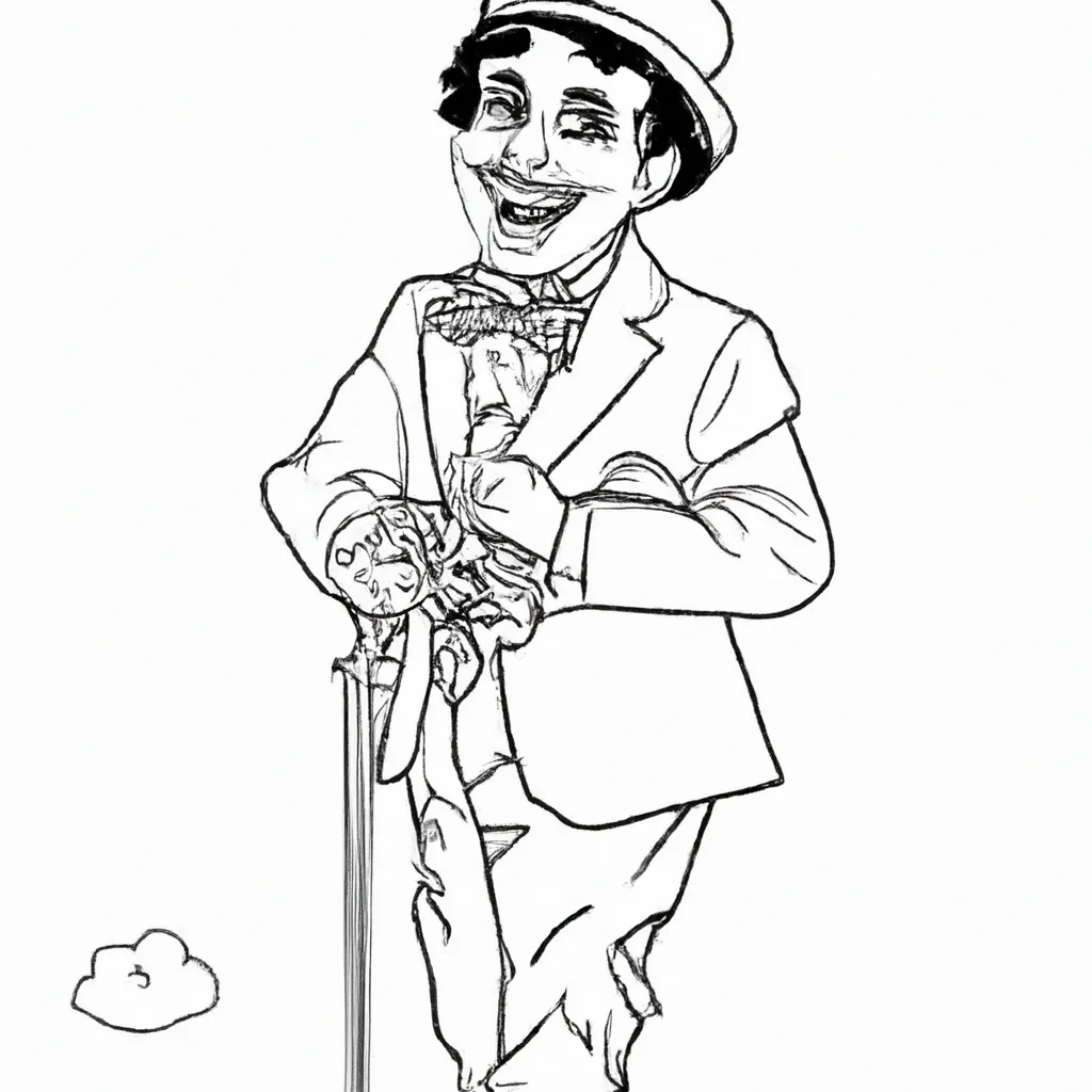 Charlie Chaplin: Desenhos para Imprimir e Colorir com o Mestre do Cinema!