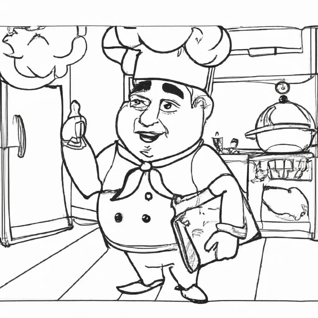 Chefe de Cozinha: Desenhos para Imprimir e Colorir que Vão deixar seu ...