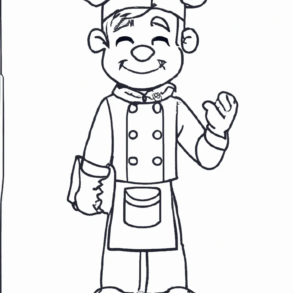 Chefe de Cozinha: Desenhos para Imprimir e Colorir que Vão deixar seu ...