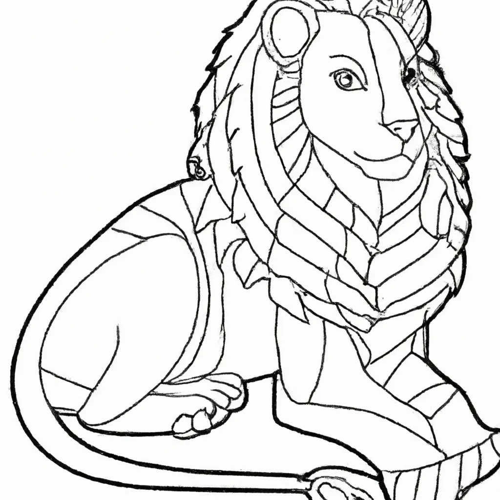 Aprenda a Colorir e Imprima o Desenho de uma Léoa Agora Mesmo!