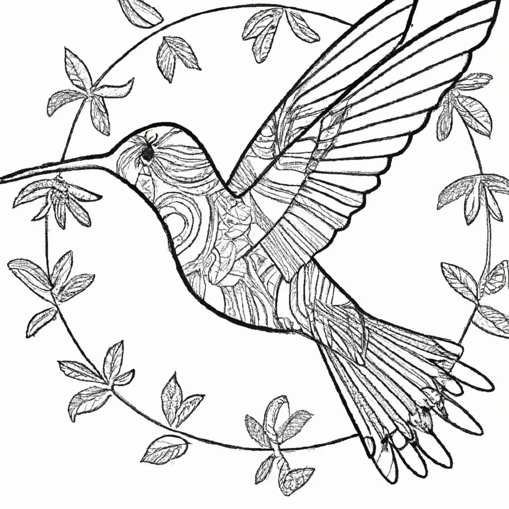 Colorindo o Colibri: Desenhos para Imprimir e Colorir!