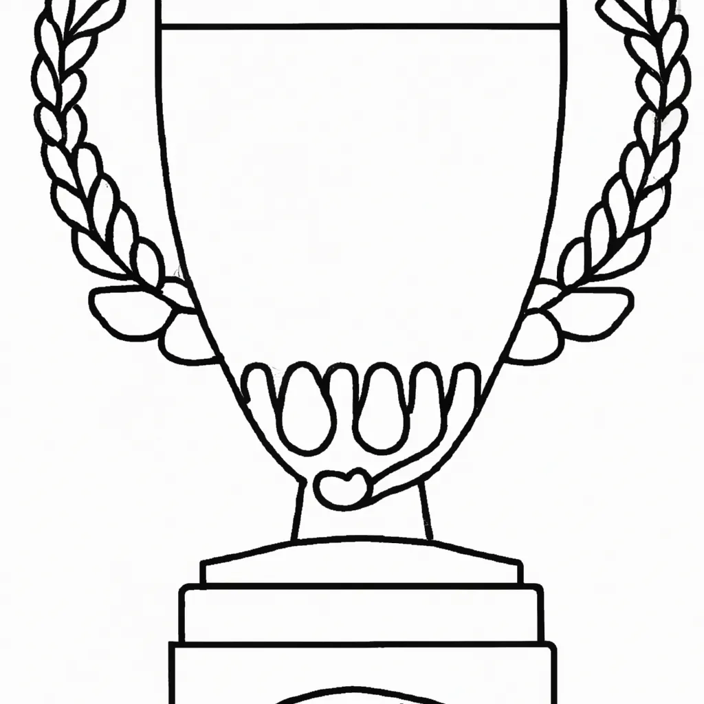 Troféu do Sucesso: Desenhos para Imprimir e Colorir!