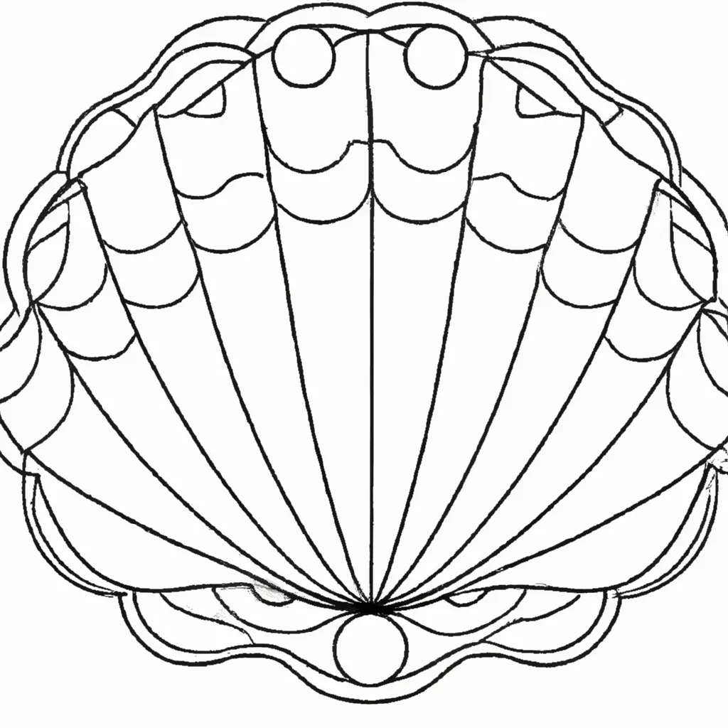 Aprenda a Colorir uma Concha com Pérola e Baixe o Desenho para Imprimir!
