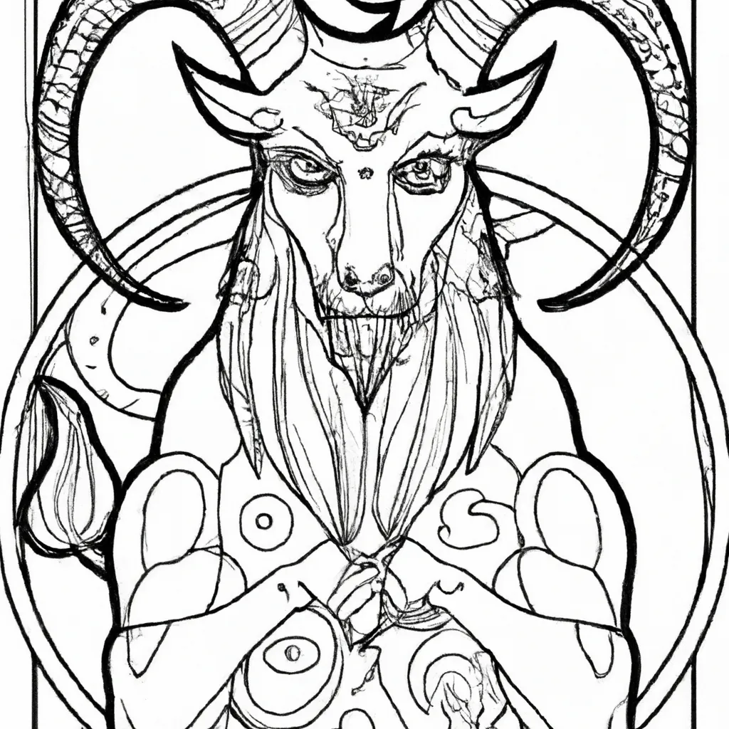 O Baphomet: Desenhos para Imprimir e Colorir com Maestria!