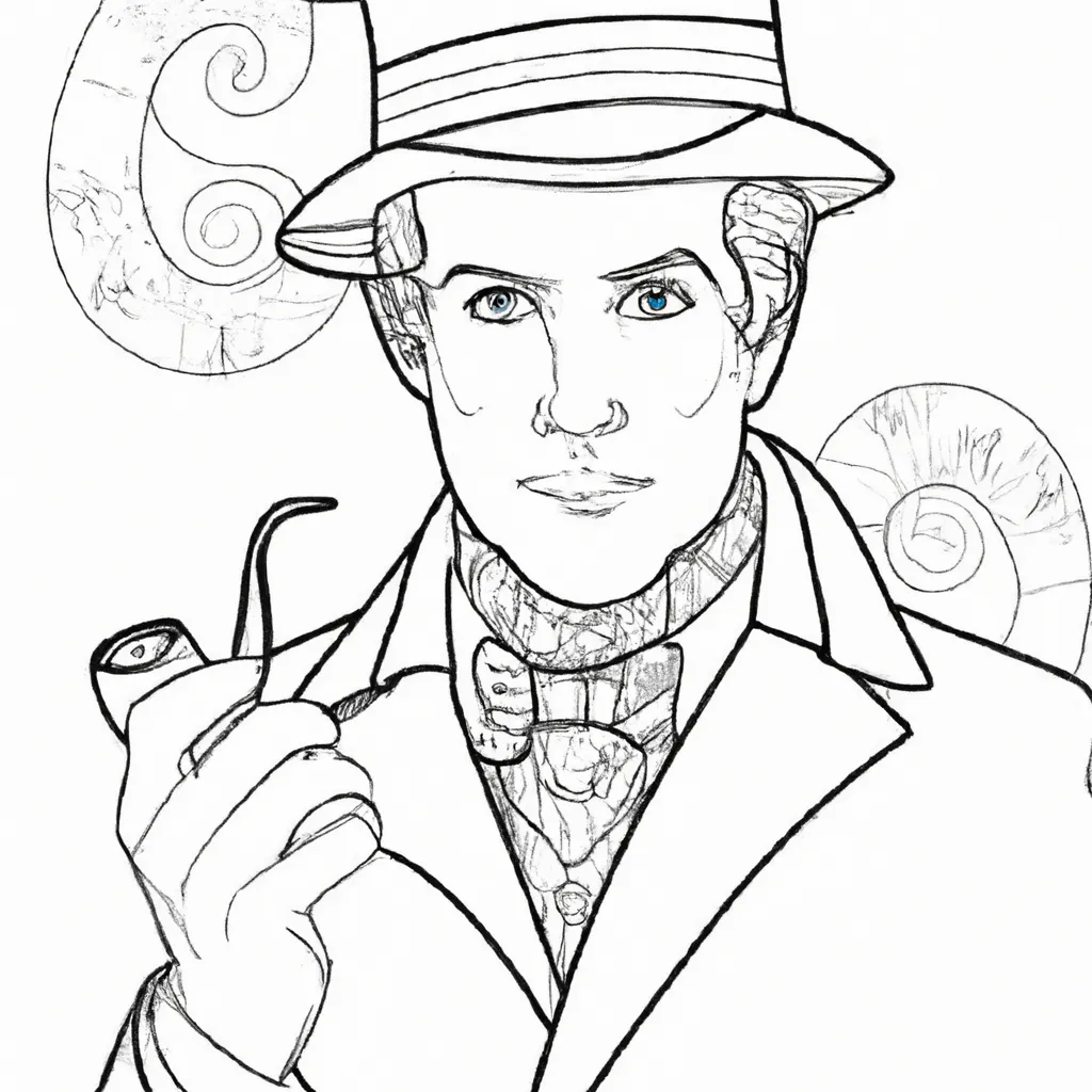 Sherlock Holmes: Desenhos para Imprimir e Colorir que Vão Te Deixar ...