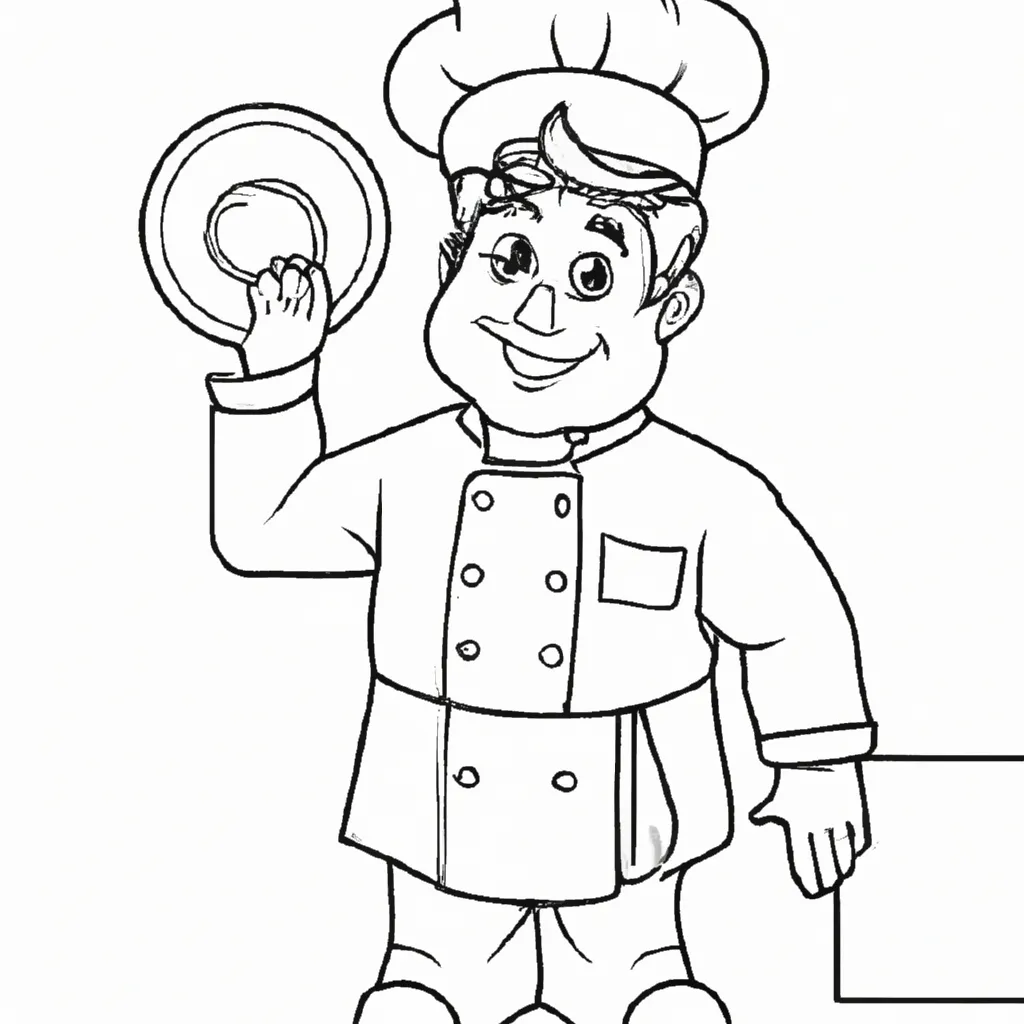 Chefe de Cozinha: Desenhos para Imprimir e Colorir que Vão deixar seu ...