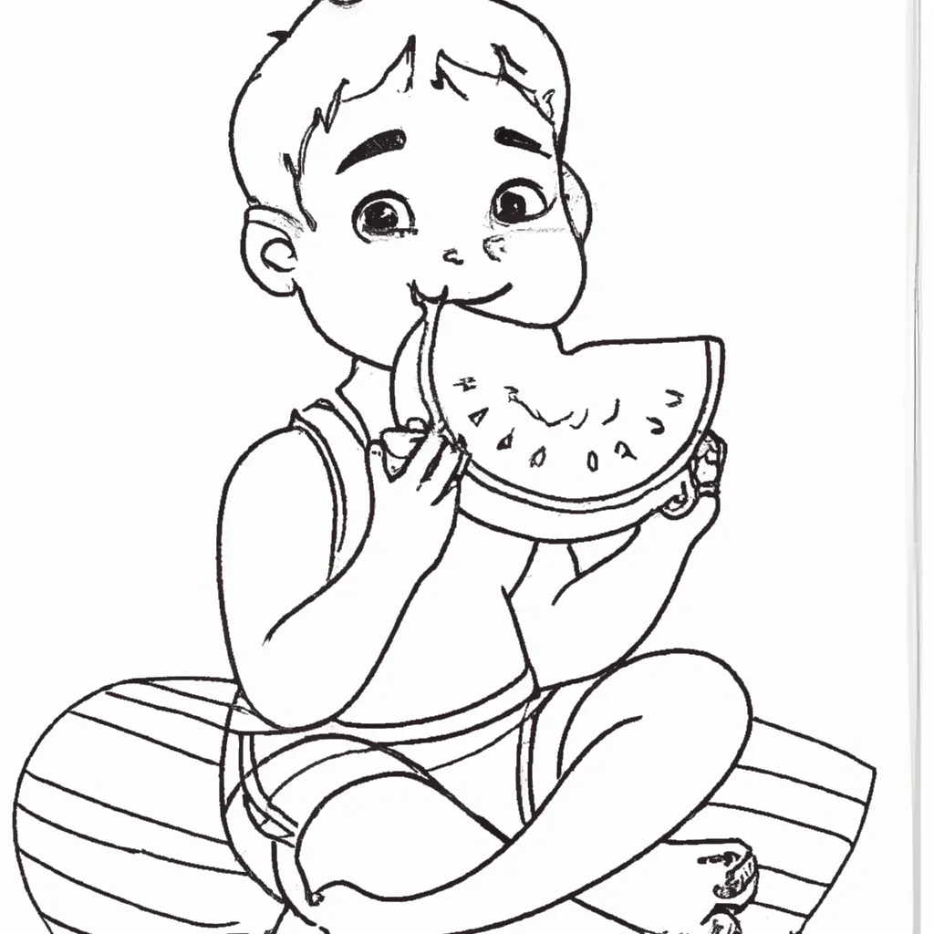 Desenhos GRÁTIS de Pessoas Comendo para Imprimir e Colorir/Pintar