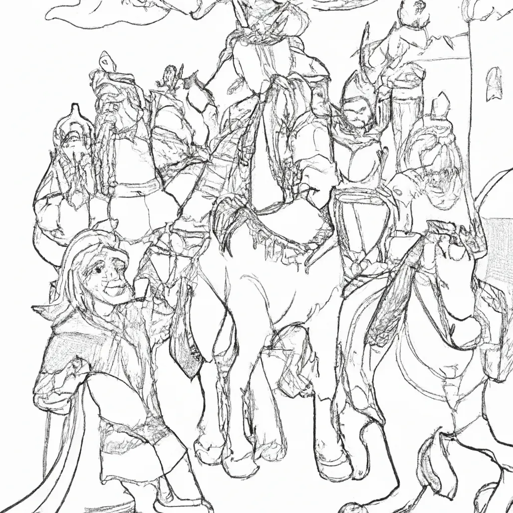 Rei Arthur e os Cavaleiros da Távola Redonda: Desenhos para Imprimir e ...