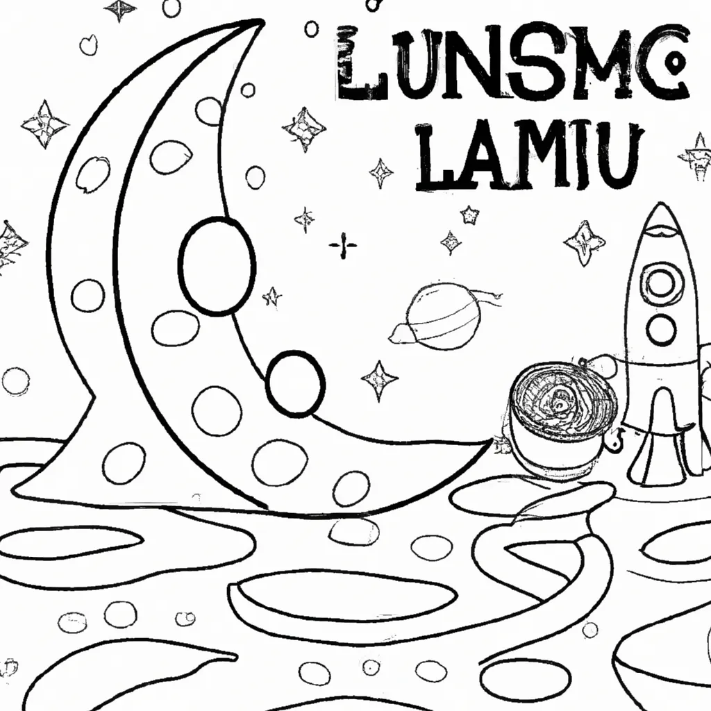 Viagem Fascinante à Lua: Desenhos Para Imprimir e Colorir!