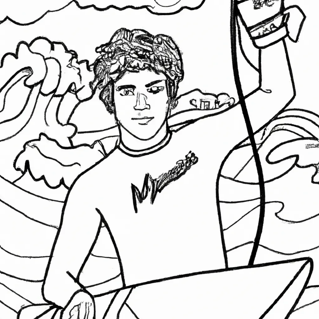 Gabriel Medina: Desenhos para Imprimir e Colorir com o Campeão Mundial ...