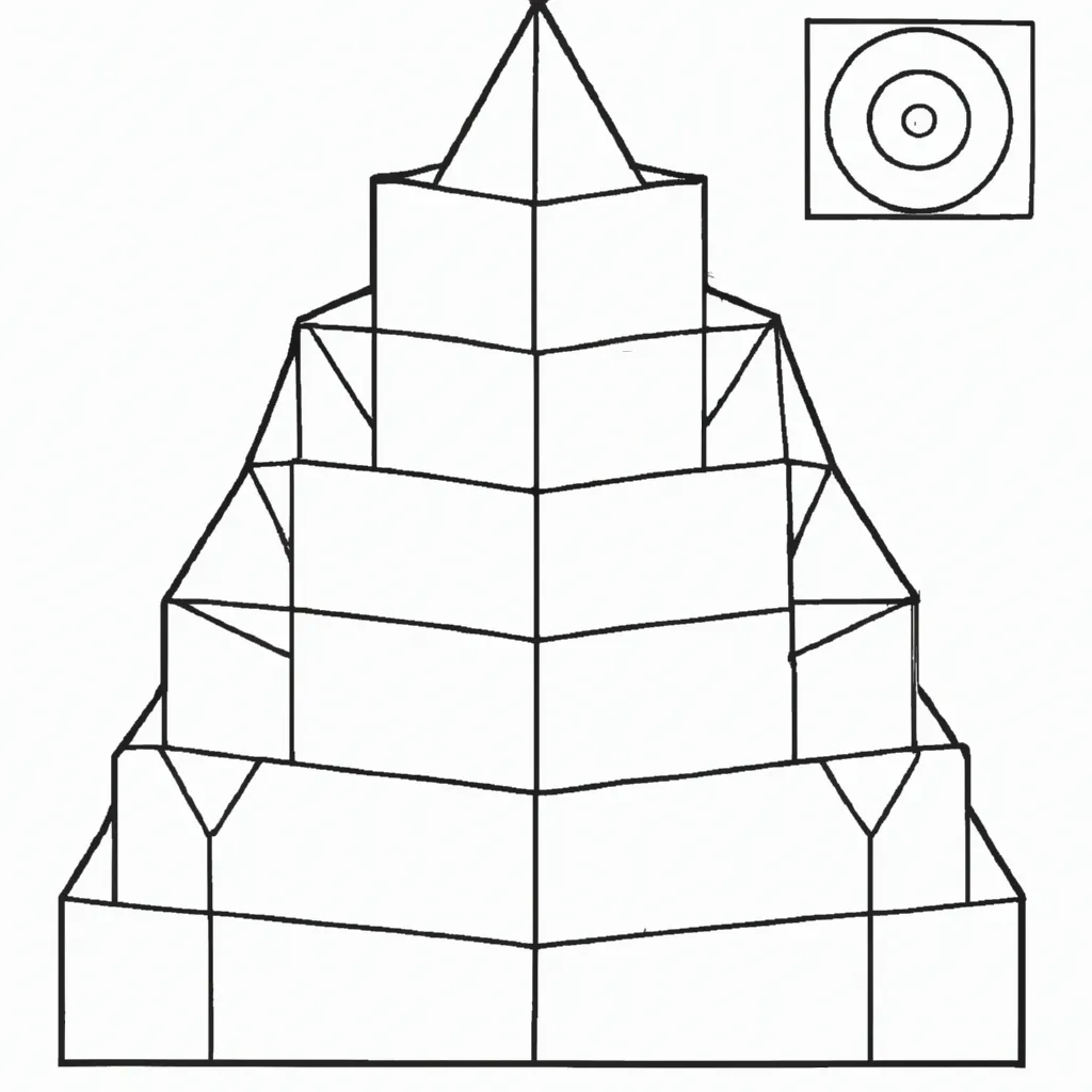 Desvende o Mistério da Pirâmide de Base Hexagonal com Desenhos Para ...