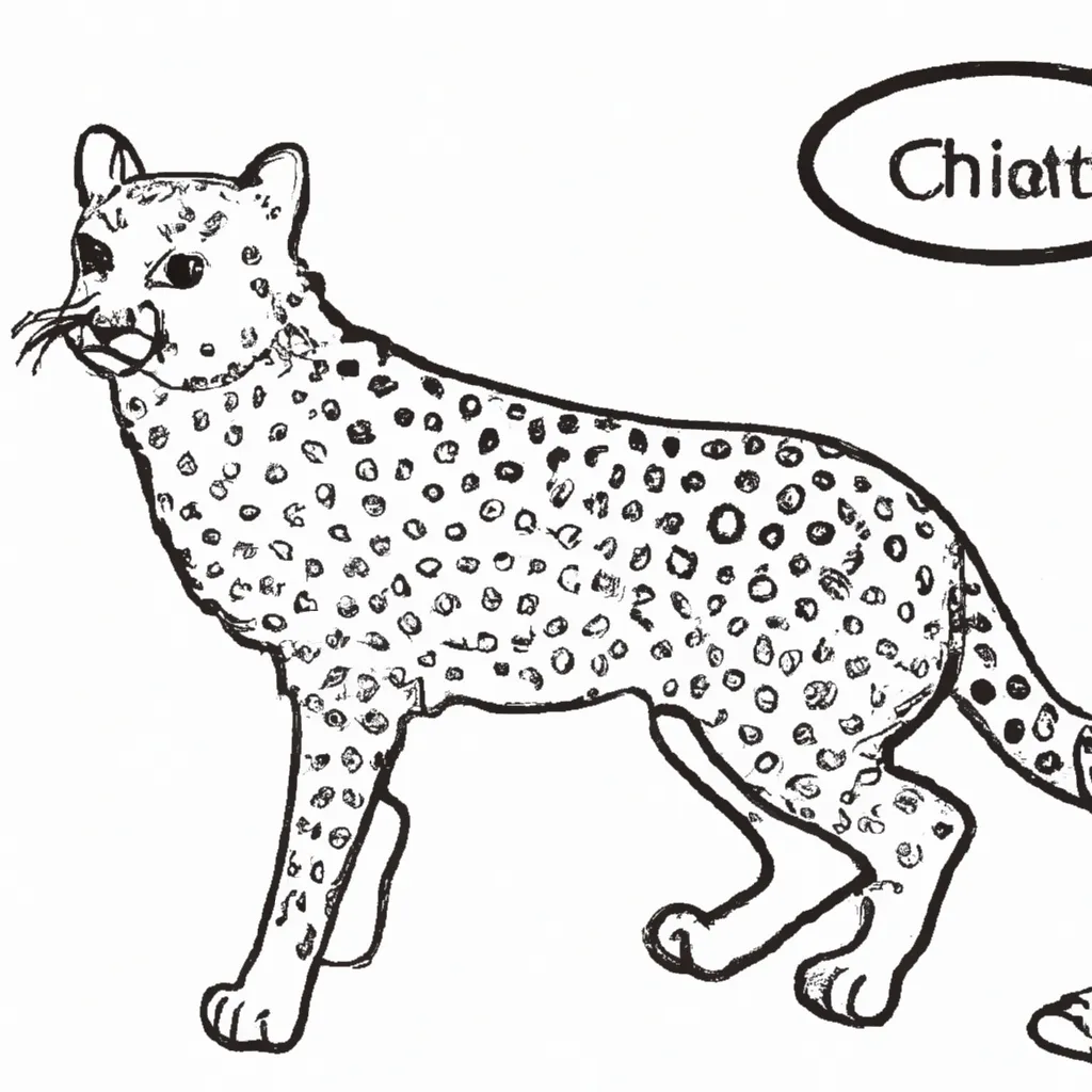 Desenhos de Animal Chita para Imprimir e Colorir: Uma Experiência ...