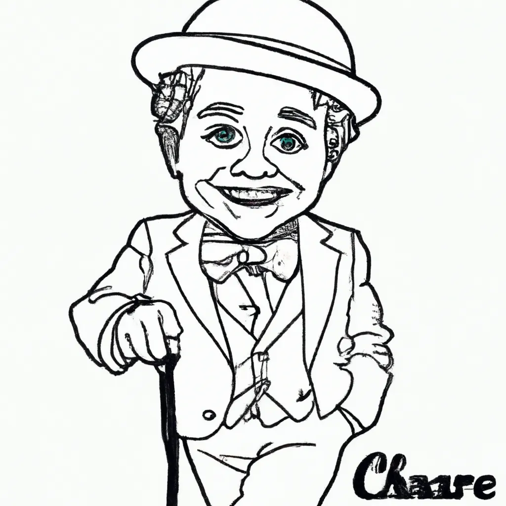 Charlie Chaplin: Desenhos para Imprimir e Colorir com o Mestre do Cinema!