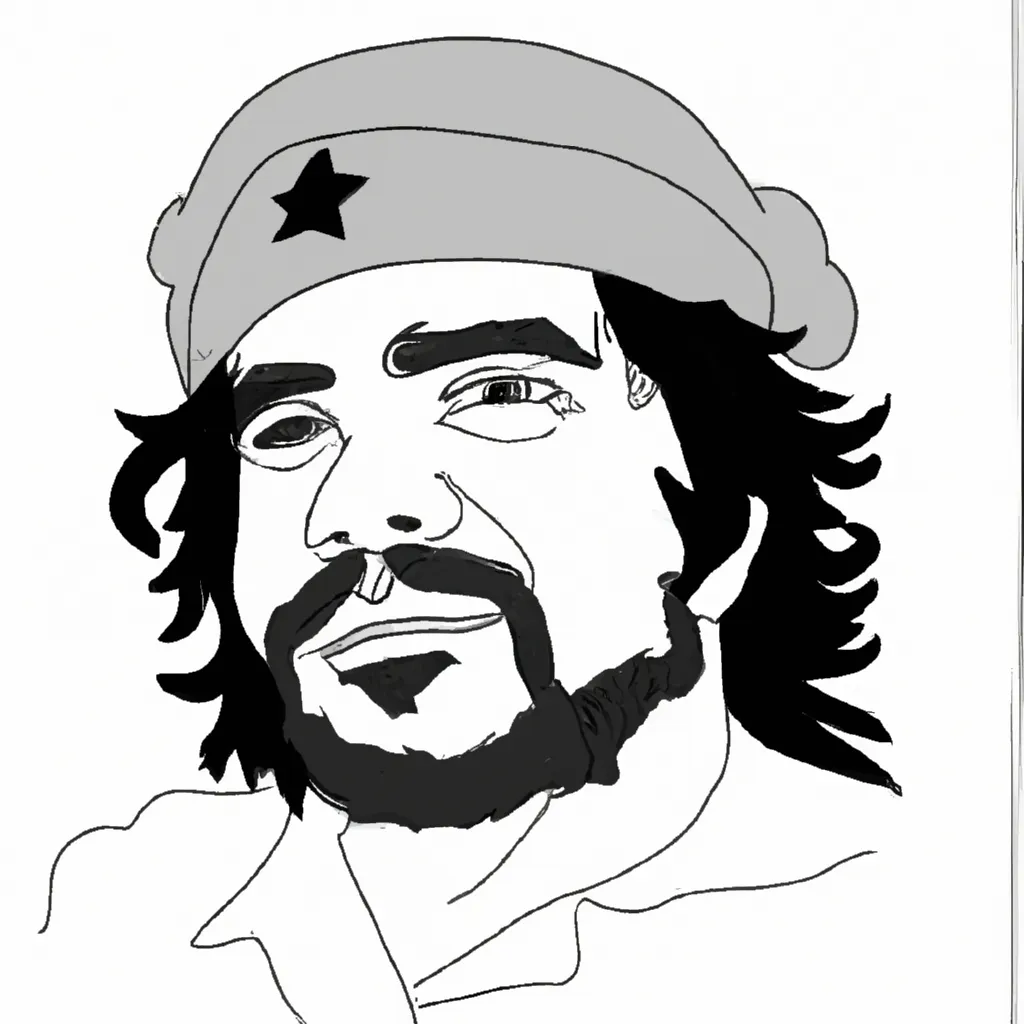 Che Guevara: Desenhos Para Imprimir e Colorir com Estilo Revolucionário!