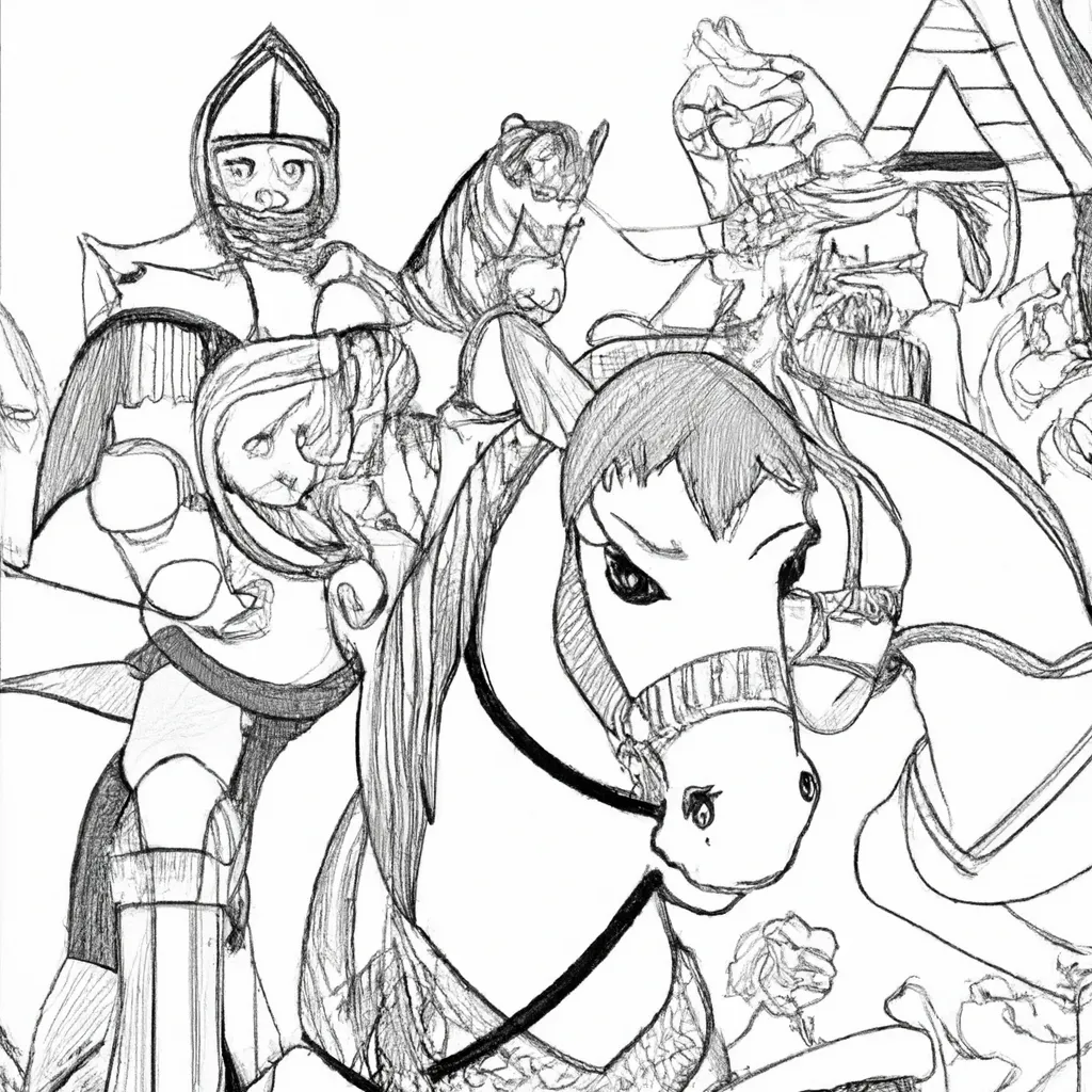 Rei Arthur e os Cavaleiros da Távola Redonda: Desenhos para Imprimir e ...