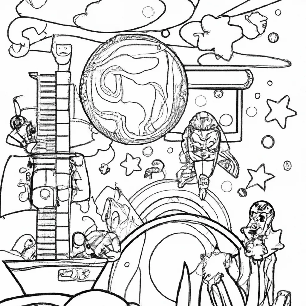 Viagem Fascinante à Lua: Desenhos Para Imprimir e Colorir!