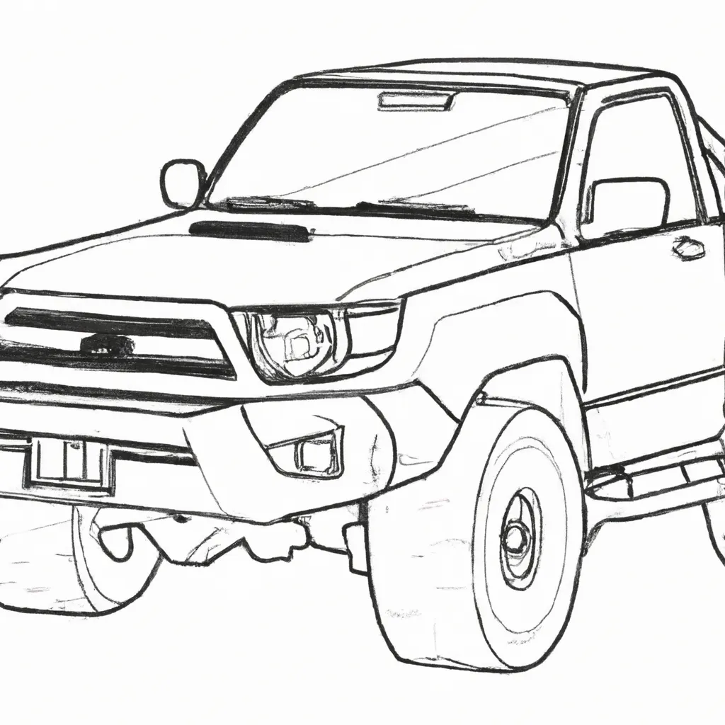 Descubra o Prazer de Colorir a Hilux: Baixe Agora os Desenhos para ...
