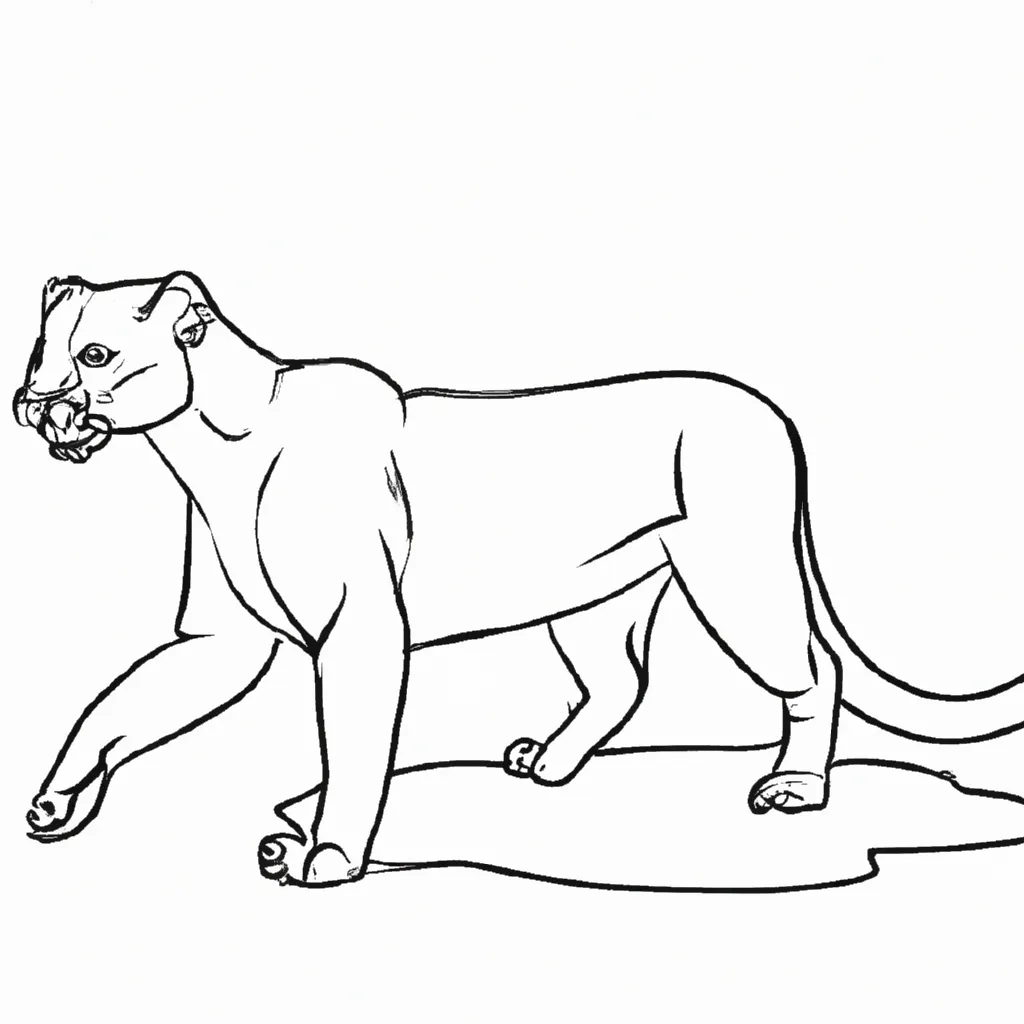 Descubra os Desenhos do Animal Puma para Imprimir e Colorir!