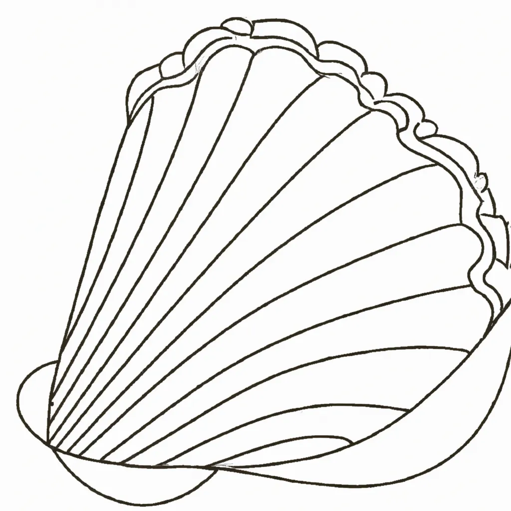 Aprenda a Colorir uma Concha com Pérola e Baixe o Desenho para Imprimir!