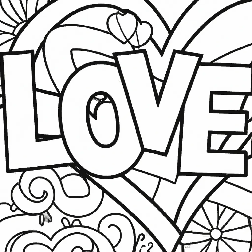 Love: Desenhos para Imprimir e Colorir que Vão Encantar o Seu Coração!