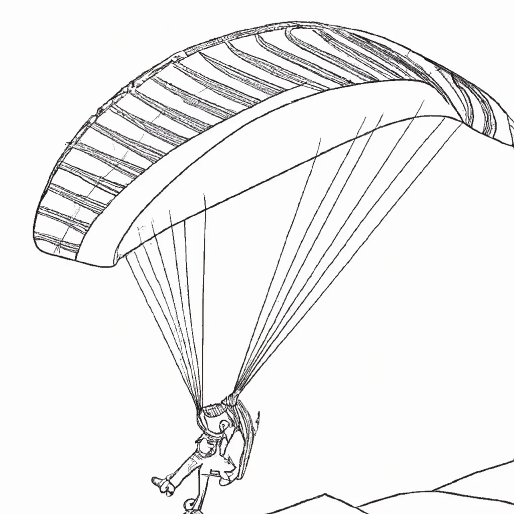 Voe Alto com o Parapente: Baixe Gratuitamente Desenhos para Colorir!