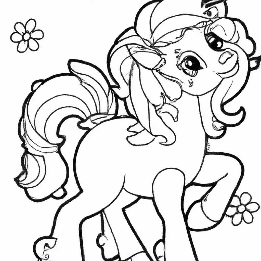 Pinte e Colora com Seu Ponei Favorito: Desenhos para Imprimir e Colorir!