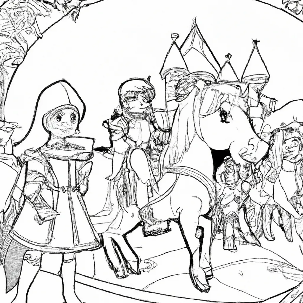 Rei Arthur e os Cavaleiros da Távola Redonda: Desenhos para Imprimir e ...