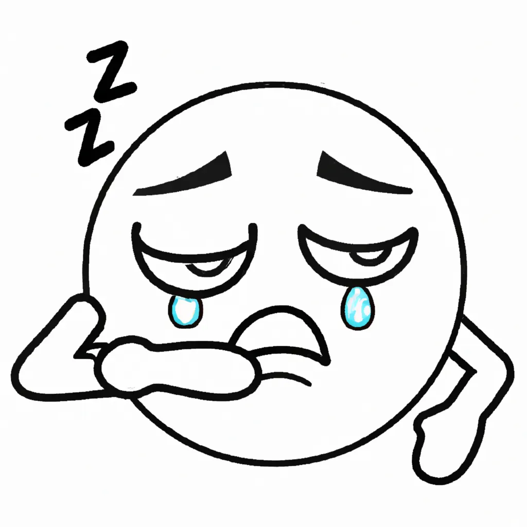 Emoji Cansado: Desenhos para Colorir e Imprimir!