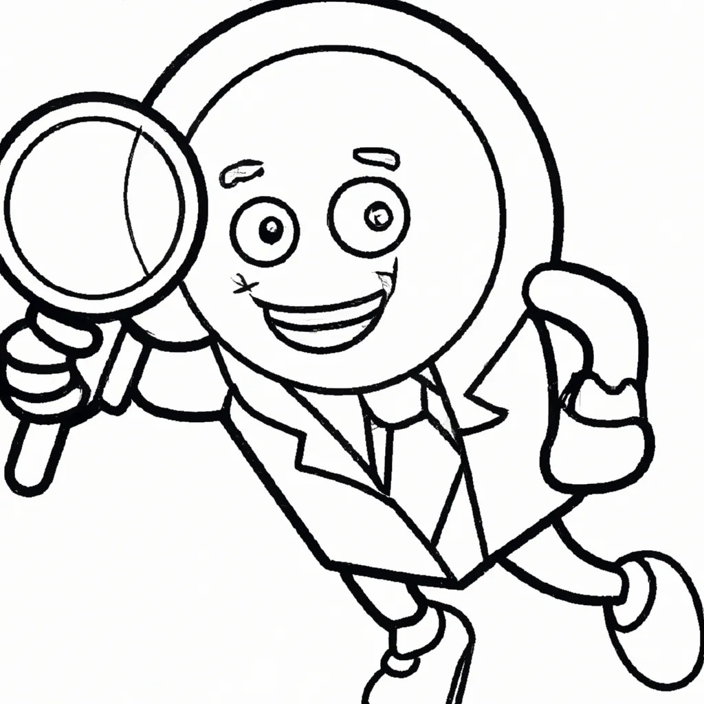 Emoji de Lupa: Desenhos para Imprimir e Colorir!