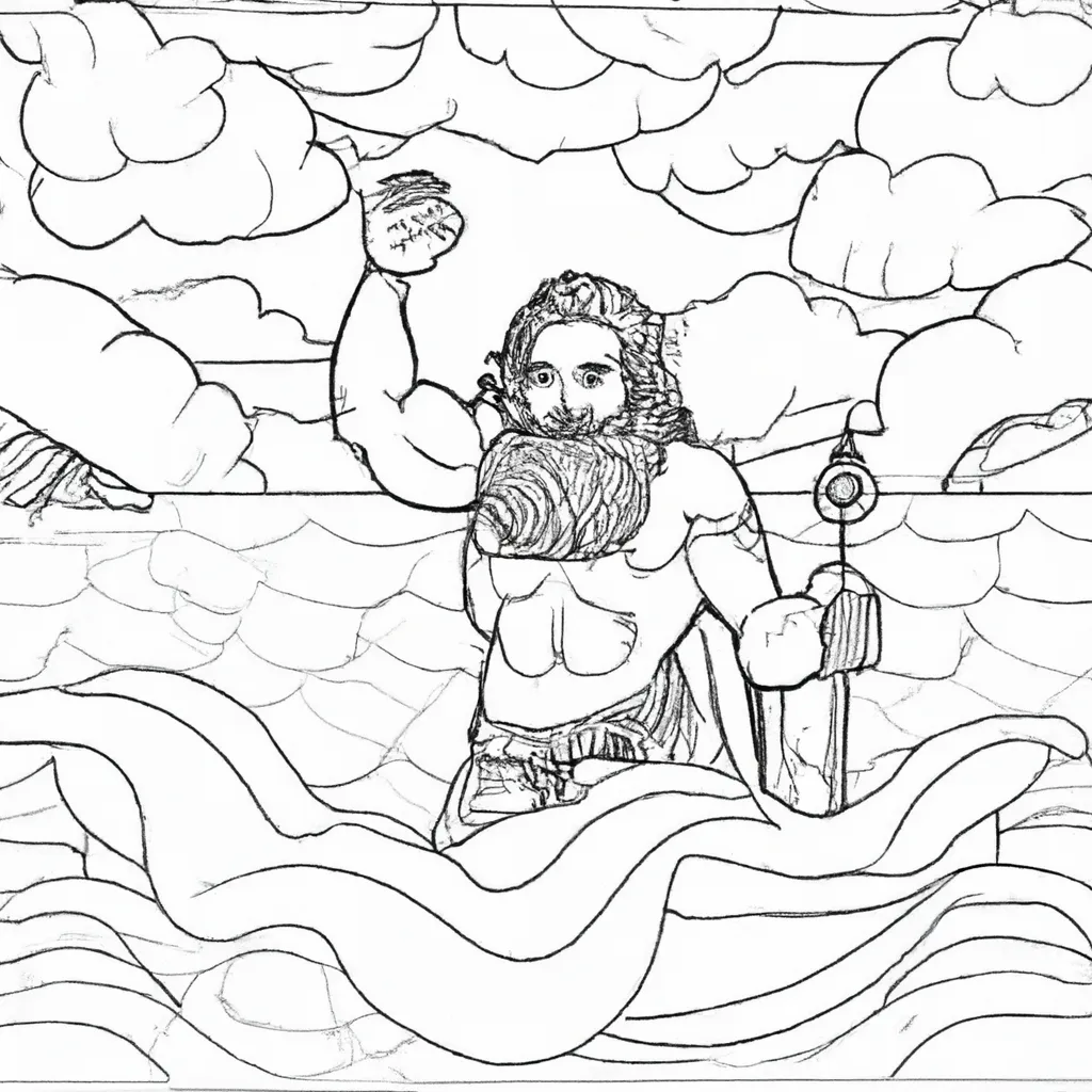 Mágico Moisés: Abrindo o Mar com Desenhos para Colorir!