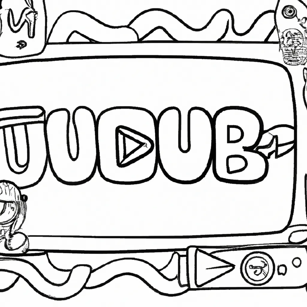 Colorindo com o YouTube! Desenhos Grátis para Imprimir e Pintar