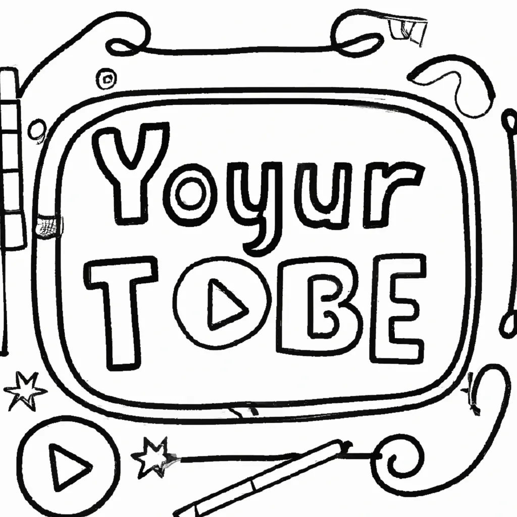 Colorindo com o YouTube! Desenhos Grátis para Imprimir e Pintar