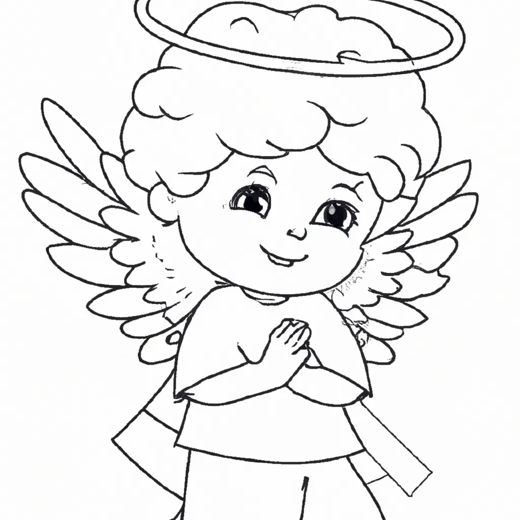 Anjo Gabriel: Desenhos para Colorir e Imprimir! [Atividades Grátis]