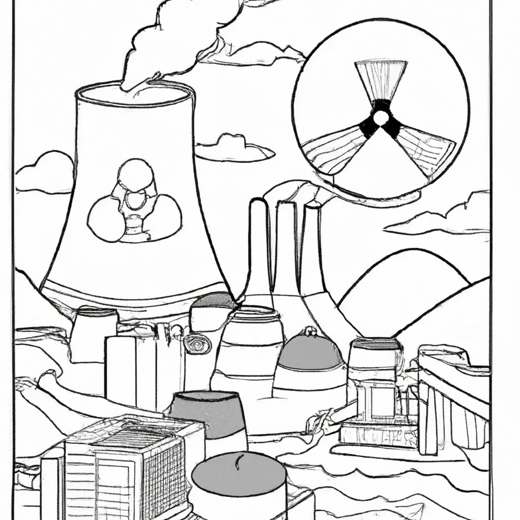 Energia Nuclear: Desenhos Para Colorir e Imprimir.